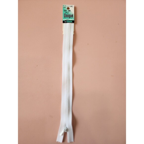YKK | Other | Ykk New Unique Invisible Zipper 9in White Color 5 Art ...